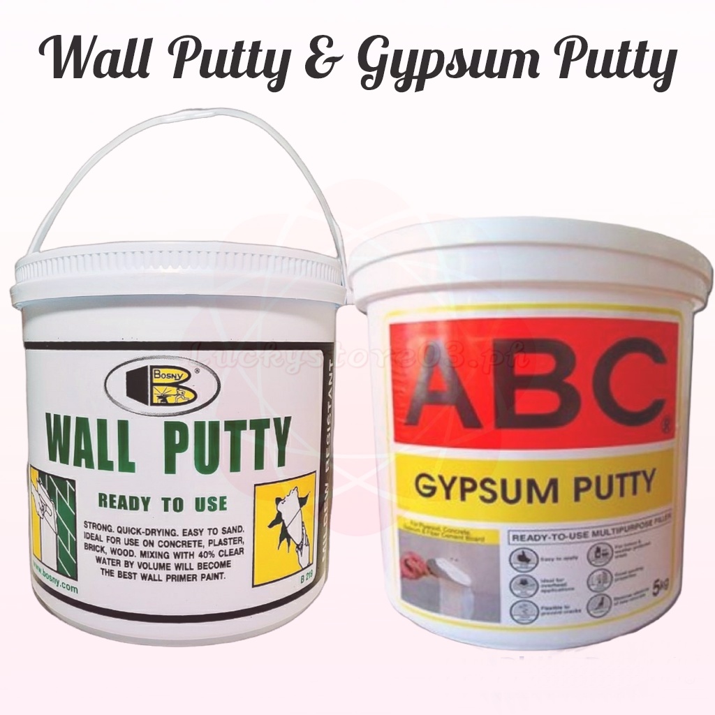 BOSNY WALL PUTTY & ABC GYPSUM PUTTY gallon | Shopee Malaysia