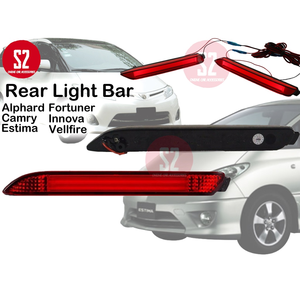 1set2pcs Rear Car Bumper Reflector For Toyota Camry/Alphard/Vellfire ...