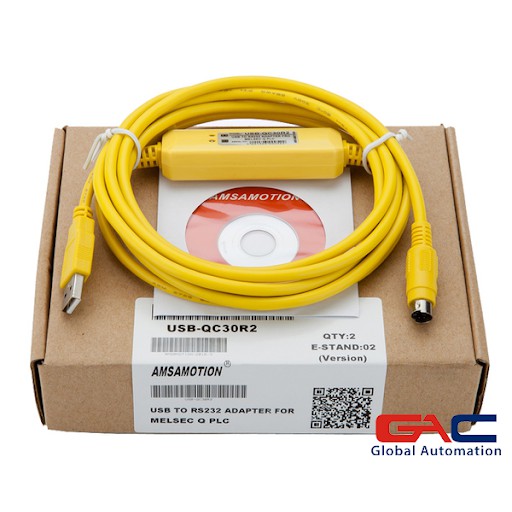 Programming cable for Mitsubishi USB PLC - QC30R2 USB to RS232 Adapter ...