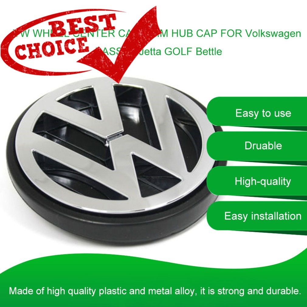 VW WHEEL CENTER CAPS RIM HUB CAP FOR Volkswagen PASSAT Jetta GOLF ...