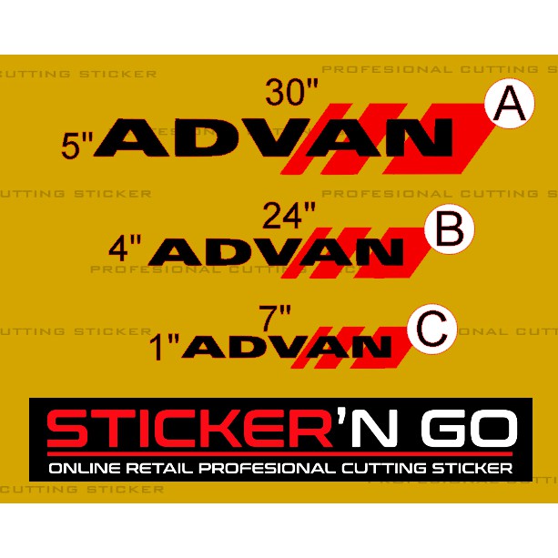 STICKER TULISAN ADVAN | Shopee Malaysia