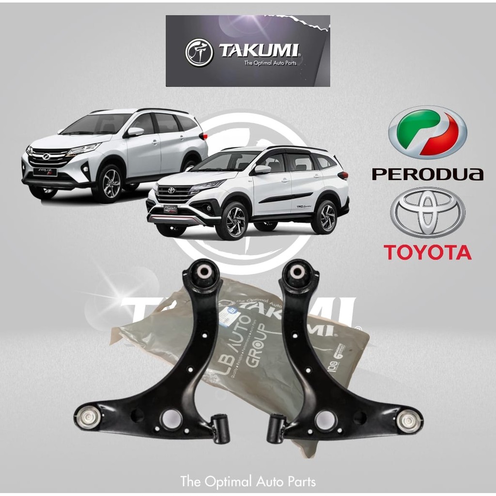 Toyota Rush 2108/ Perodua Aruz 2019 TAKUMI Front(depan) Lower Arm ...