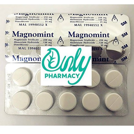 Magnomint tablets 10s (ubat gastrik/ gastic/ indigestion/ heart burn ...