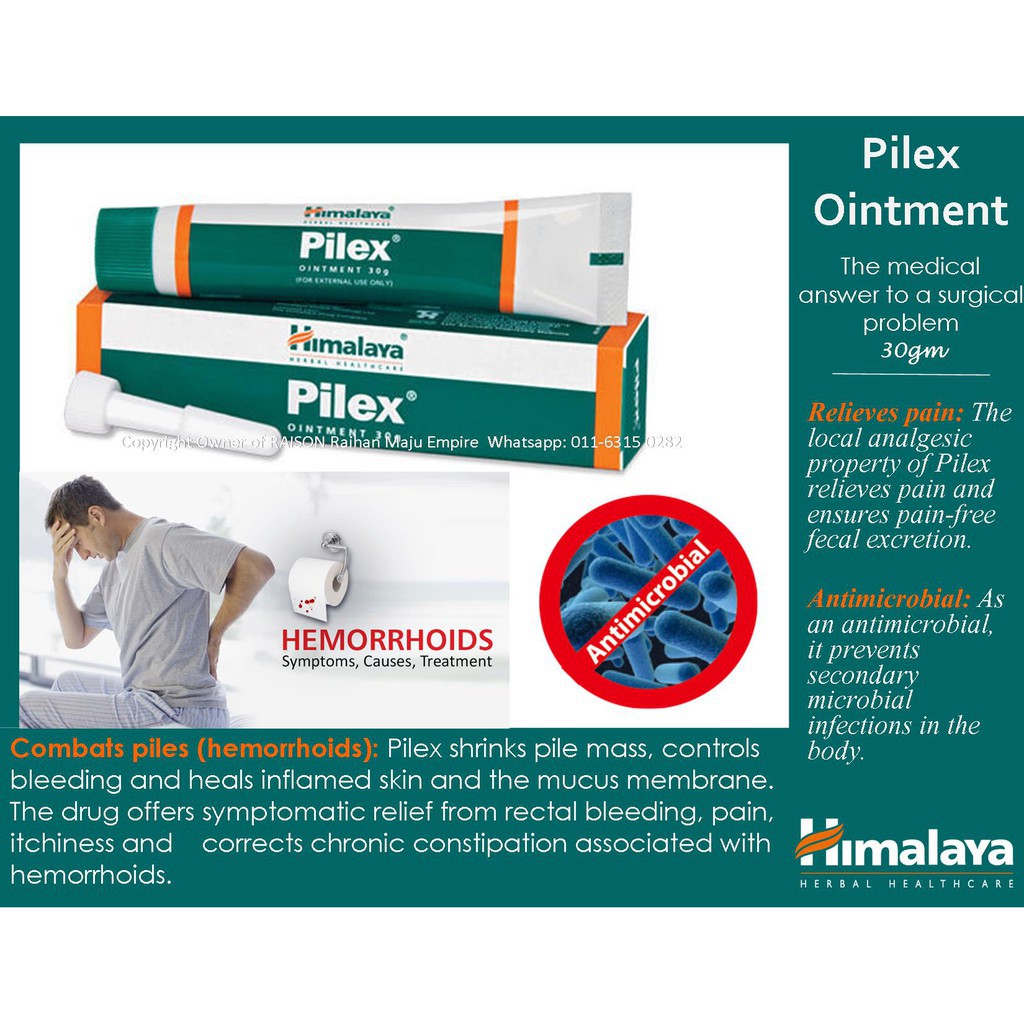 Himalaya Pilex Forte Ointment The medical answer to a surgical problem ...