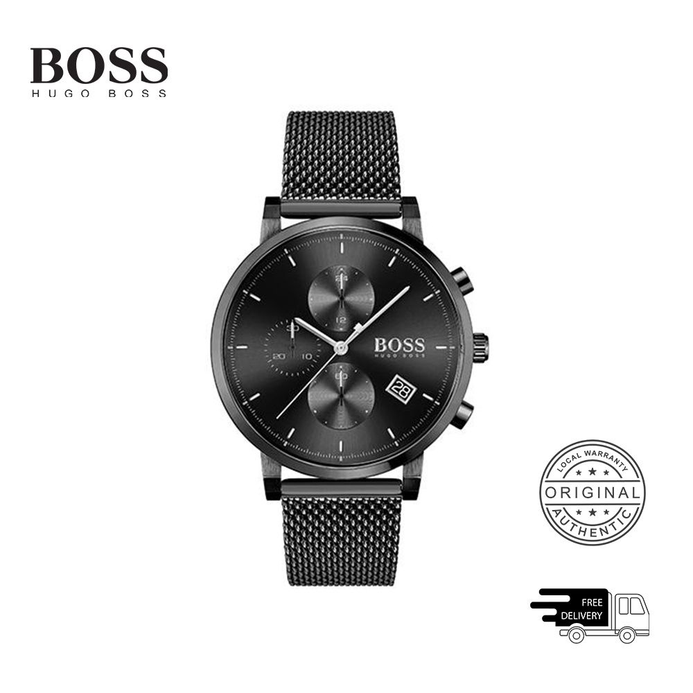 Boss Integrity Black Men's Watch 1513813 | Shopee Malaysia