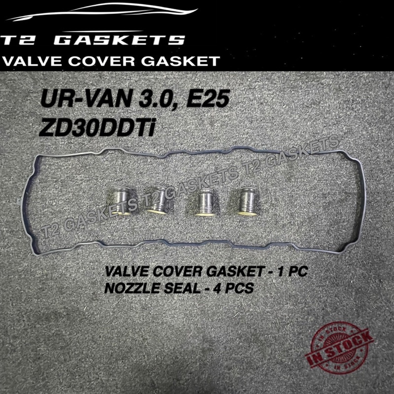 NISSAN URVAN 3.0 E25, ZD30DDTi VALVE COVER GASKET SET + NOZZLE SEAL ...