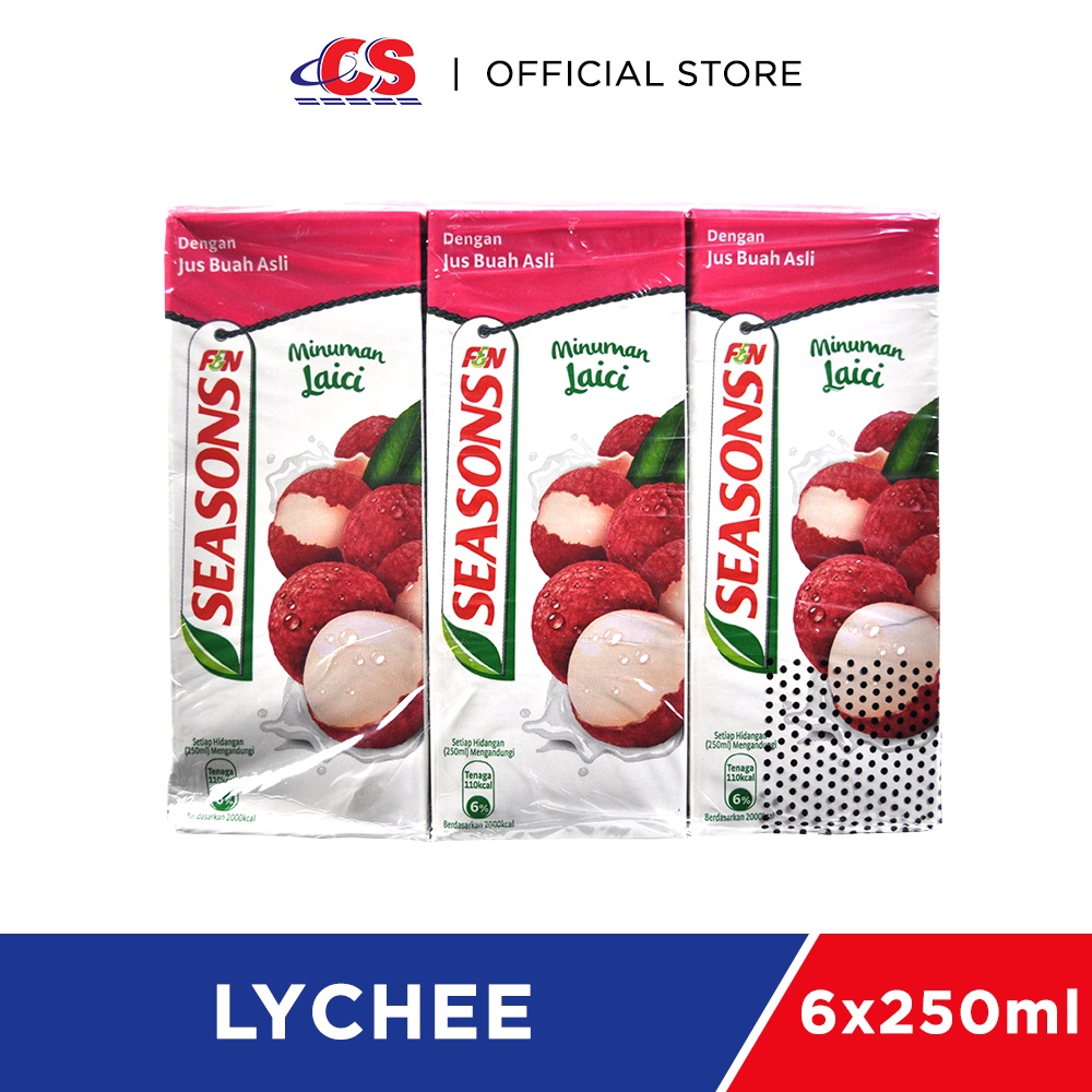 Seasons Lychee Drink (6 x 250ml) | Shopee Malaysia