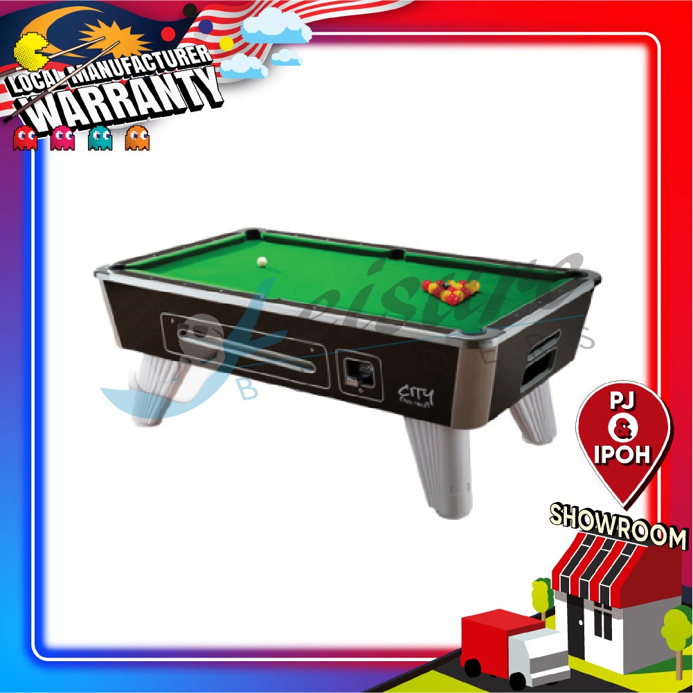 7ft CM1 City British Billiard Pool Table Indoor Cue Entertainment ...