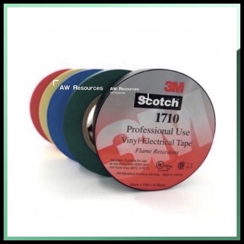 3M Scotch 1710 Vinyl Electrical Tape/ PVC Tape/ Insulation Tape/ Wire ...
