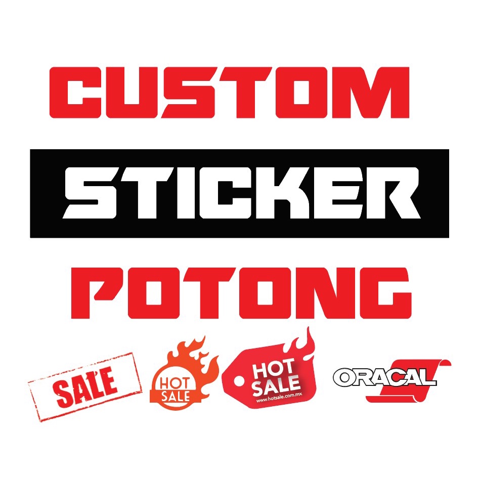 CUSTOM STICKER [HOTSALE] RM1 Custom Sticker Sticker Potong GOOD QUALITY ...