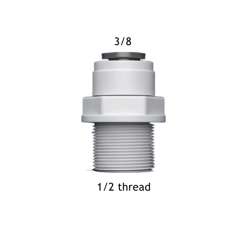 Straight RO Water Fitting 17 Types Male Female Thread 1/4 3/8 Coupling ...