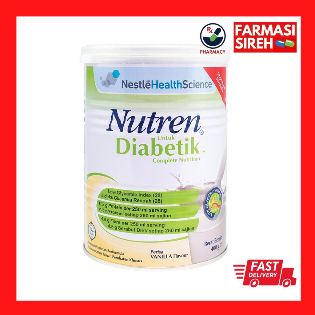 Nutren Untuk Diabetik Powder - Vanilla (400g) | Shopee Malaysia