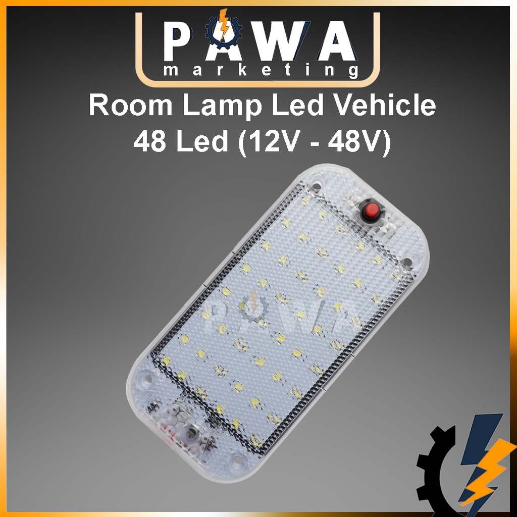 Pawa Car Room Lamp 48LED White 12V 24V Car Van Lorry Truck Room Lamp ...