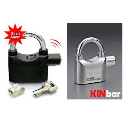 ORIGINAL Kinbar SIREN ALARM PADLOCK 110db Anti-Theft Security / Mangga ...