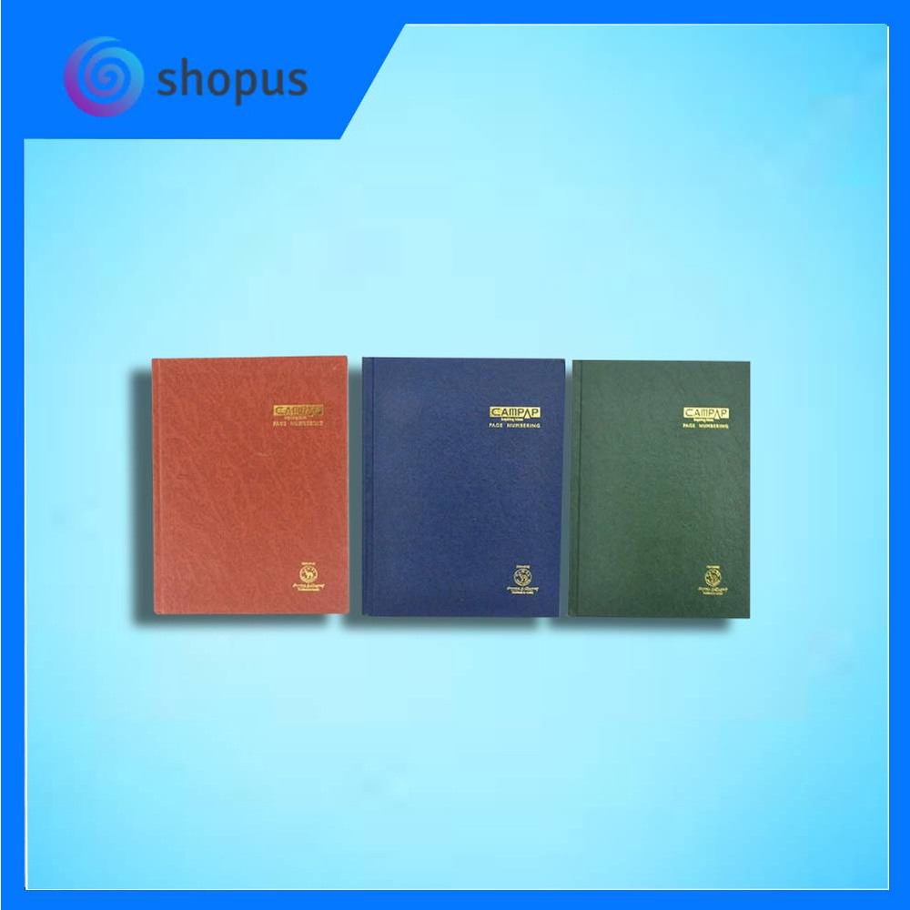 Campap CA3154 F5 Hard Cover Numbering Quarto Book 208pages | Shopee ...
