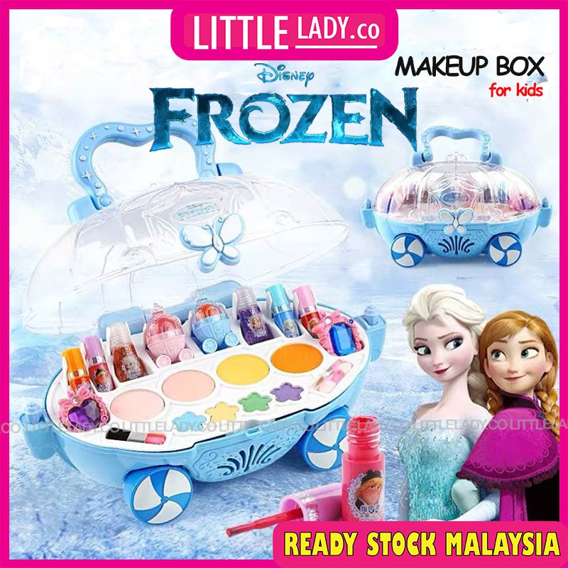 Disney Frozen and Princess Makeup Box Portable Cosmetic Case Children ...