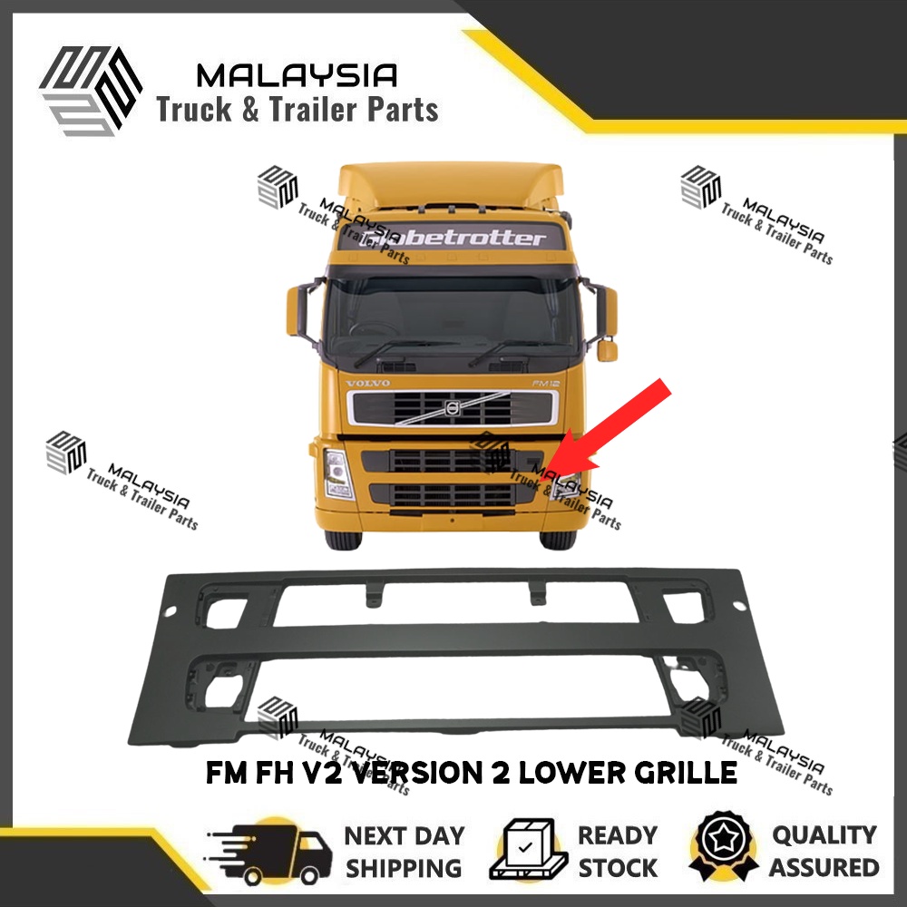 VOLVO FM FH V2 VERSION 2 FRONT LOWER PANEL GRILLE 20453716 | Shopee ...