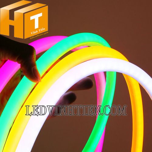 Genuine Vinh Tien 220V Led neon string, 100m roll, round tube / 2-sided ...