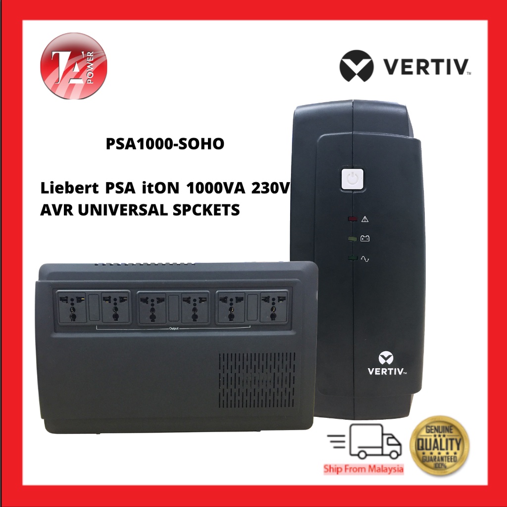 Liebert PSA itON 1000VA 230A AVR Universal Socket PSA1000-SOHO | Shopee ...