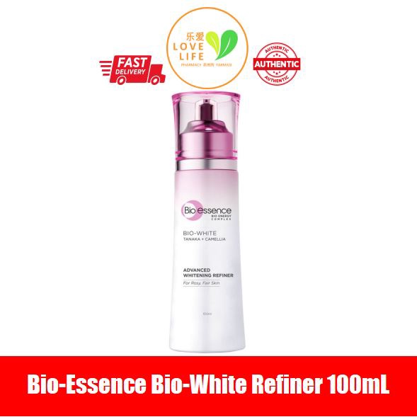 Bio-Essence Bio-White Advanced Whitening Refiner 100mL rosy, brighter ...