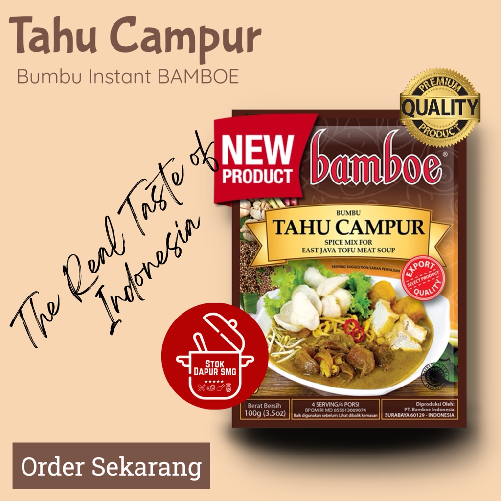 Bamboe Indonesian Cuisine Export Quality Instant Cooking Seasoning ...