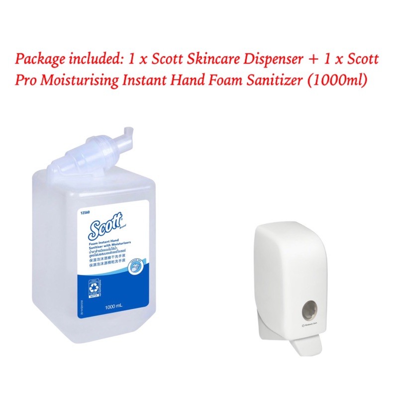 1 unit Aquarius Skincare Dispenser (69480) + 1 Cartridge Scott Pro ...