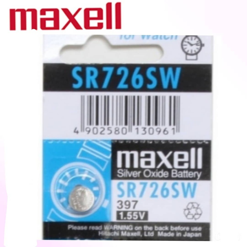 Maxell SR726SW(397)Watches Battery 2021 NEW STOCK(Expiry 06/2026) 1PC ...