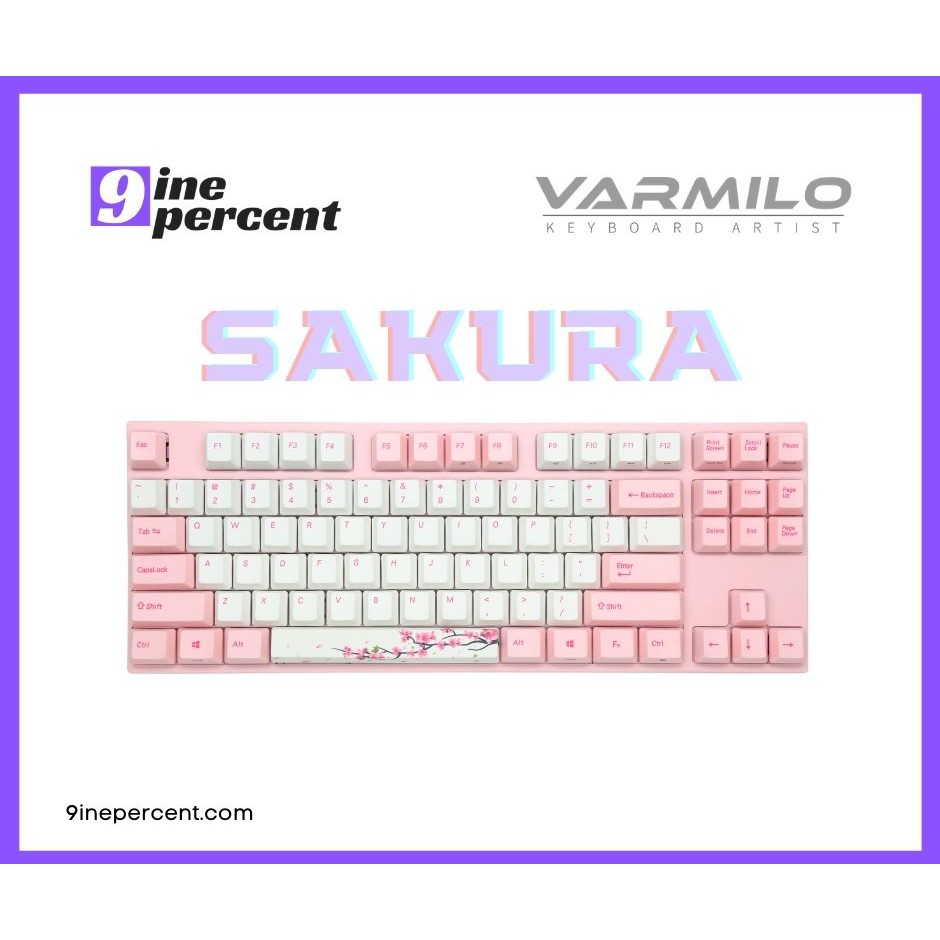 Varmilo VA87M Sakura Mechanical Keyboard | Shopee Malaysia