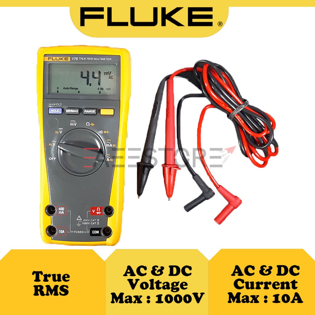 (Original) Fluke 175 True-RMS Digital Multimeter | Shopee Malaysia