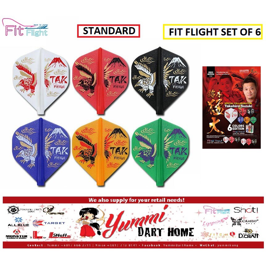 COSMO DART FLIGHT - SET OF 6 - TAKEHIRO SUZUKI (STANDARD) 6PCS | Shopee Malaysia