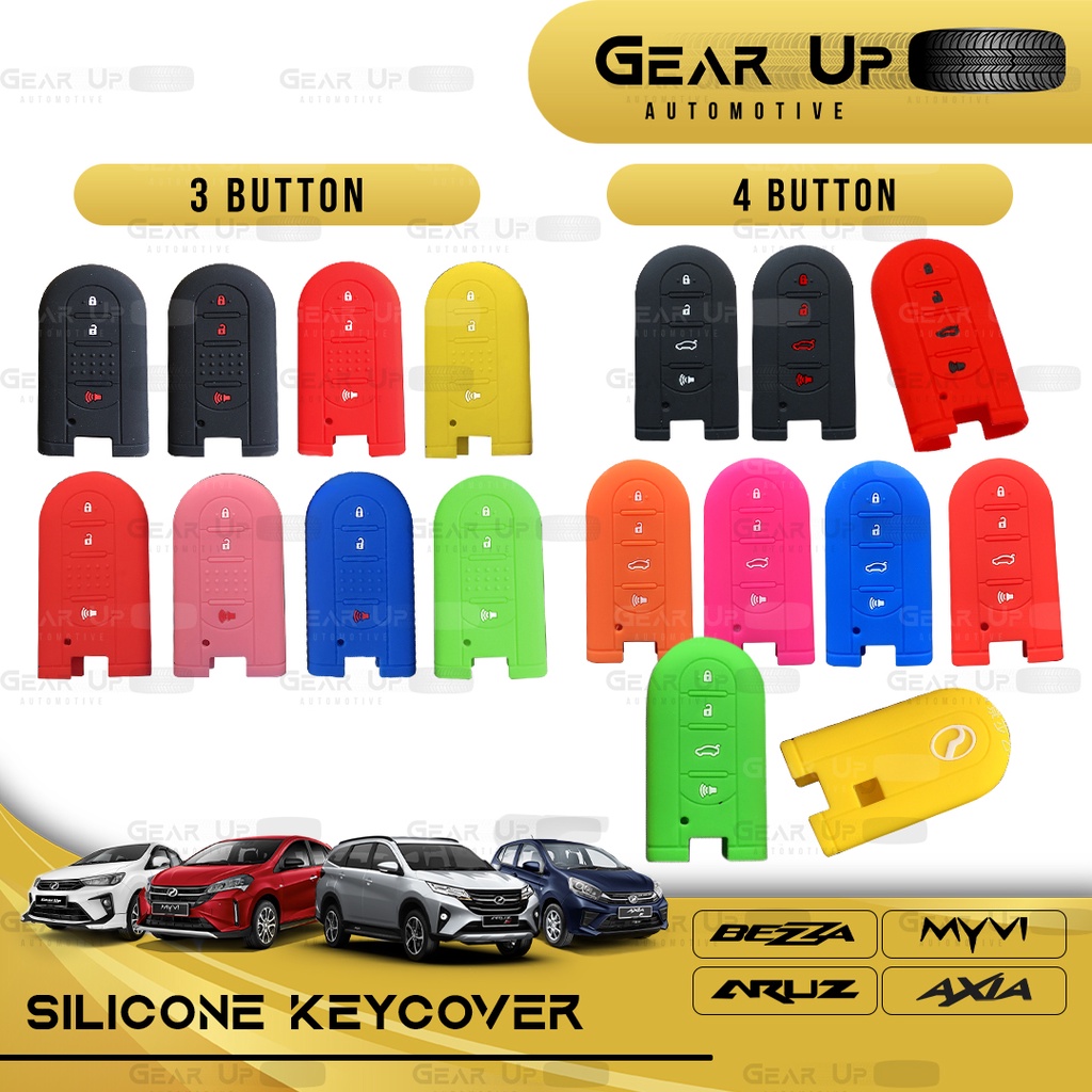 PERODUA 𝐒𝐈𝐋𝐈𝐂𝐎𝐍𝐄 𝐊𝐄𝐘 𝐂𝐎𝐕𝐄𝐑 - MYVI 2018 BEZZA AXIA 2017 2019 Style ...