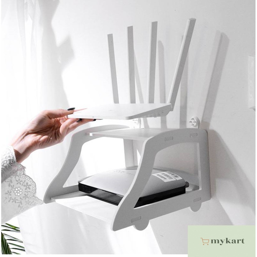 Wifi Router Shelf Router Storage Rack 2 Layers Router Shelf Router Rack ...