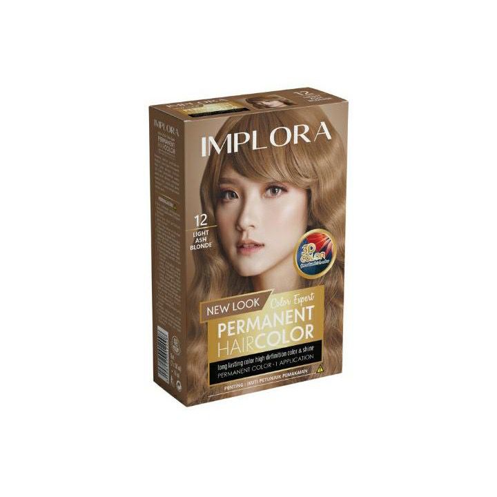 READY STOCK Implora Hair Color Permanent Dye Colour Cat Pewarna Rambut ...