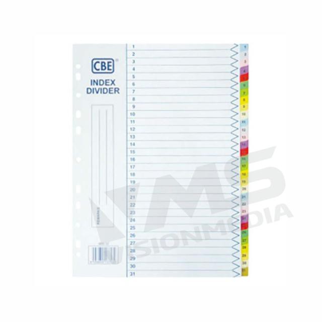 PAPER NO.1 ~ NO.31 INDEX DIVIDER (907-31) (1 SET / PACK) | Shopee Malaysia