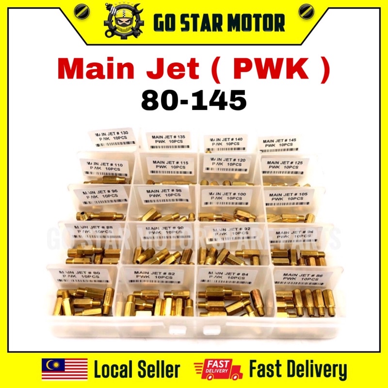 80 - 145 UMA PWK MAIN JET MAINJET MJ FOR CARBURETOR CARB POWERJET POWER ...