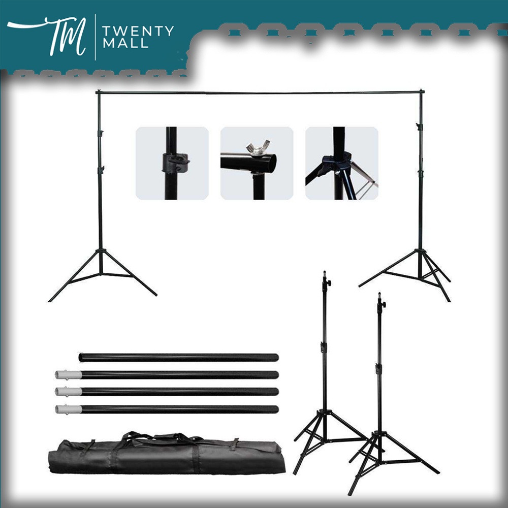 Photo Studio Backdrop Stand Bracket 190x300 cm - TaffSTUDIO / Stand ...