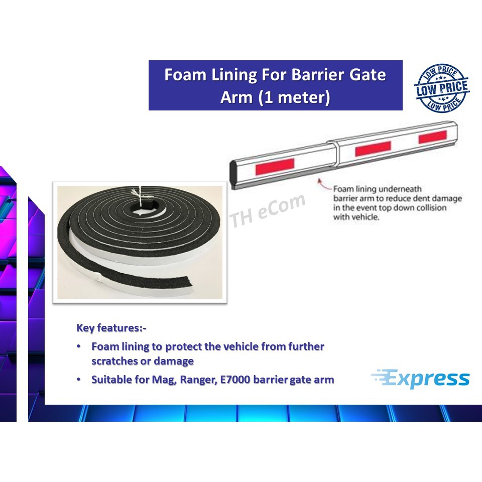 Foam Lining For Barrier Gate Arm (1 meter) | Shopee Malaysia