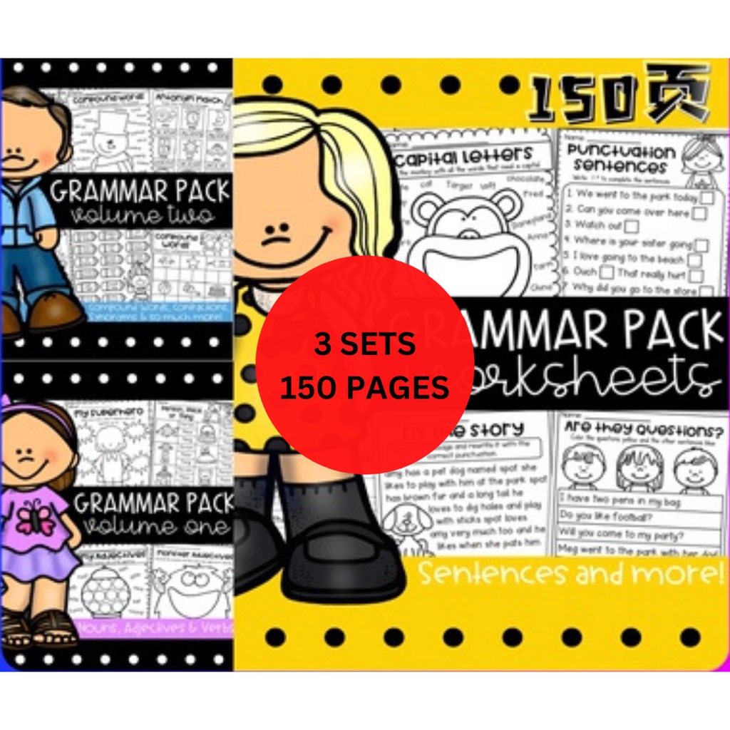 (PDF) grammar mega bundle worksheet 160 pages SOFTCOPY PRINTABLE ...