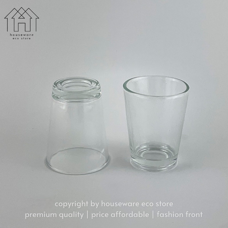 Transparent Mini Glass 50ml Dessert Cup | Gelas Glass Tumbler, Cup ...