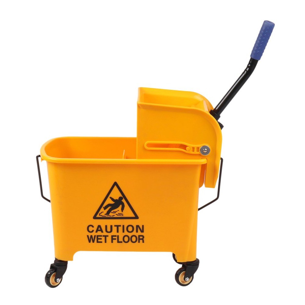 24L Mop Cart / Wringer Mop Pail With Wheel / Mop Bucket With Wheel ...