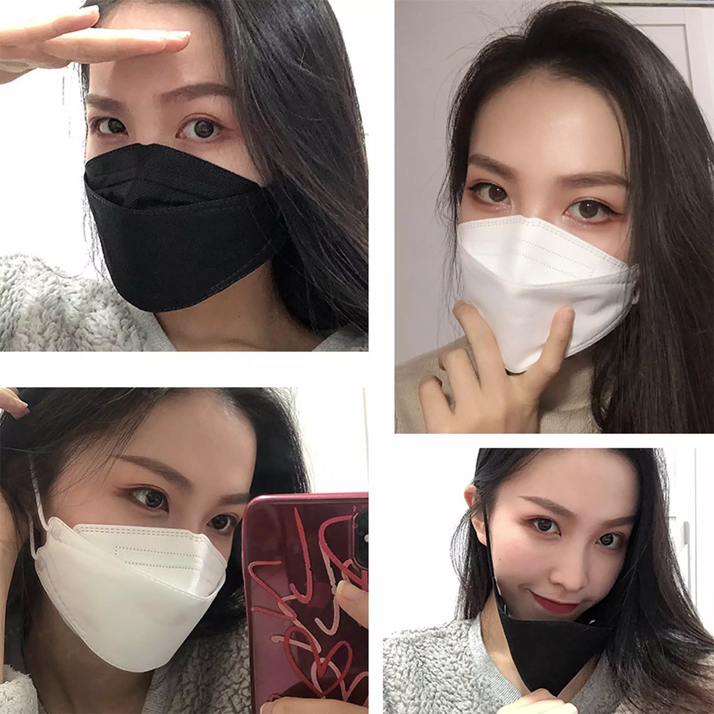 『Ship IN 24 Hours』50pcs 4-layer Kean Kf94 Mask White Face Mask Mask ...
