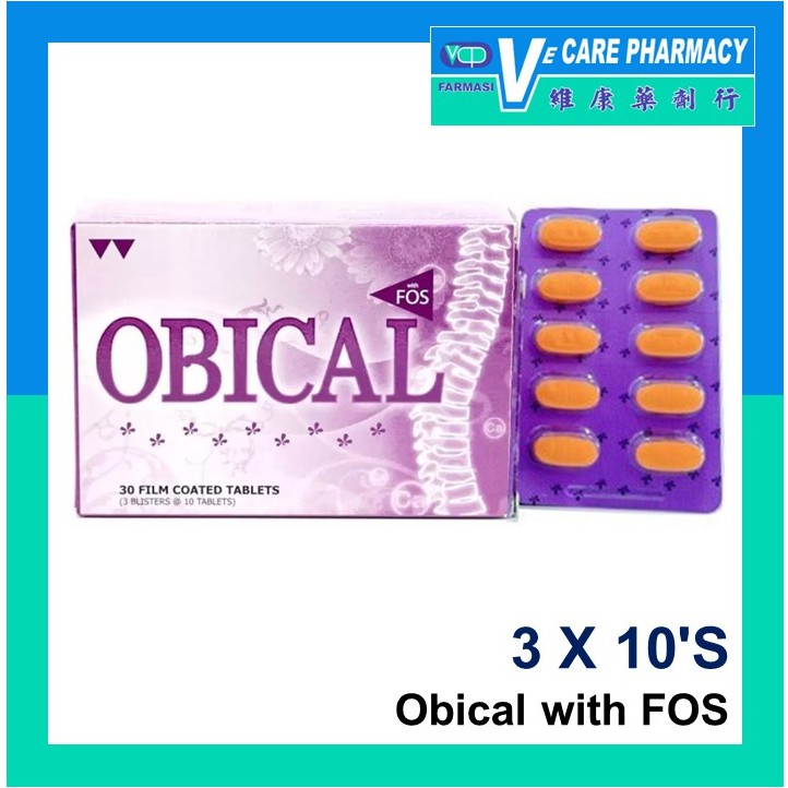 Obical with FOS Tablet 30's (Exp: 06/2026) | Shopee Malaysia