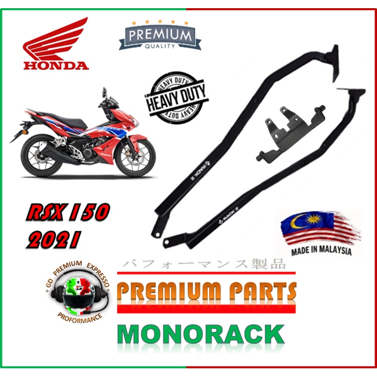 HONDA RSX 150 2021 TOP BOX RACK MONORACK HEAVY DUTY HIGH QUALITY ...