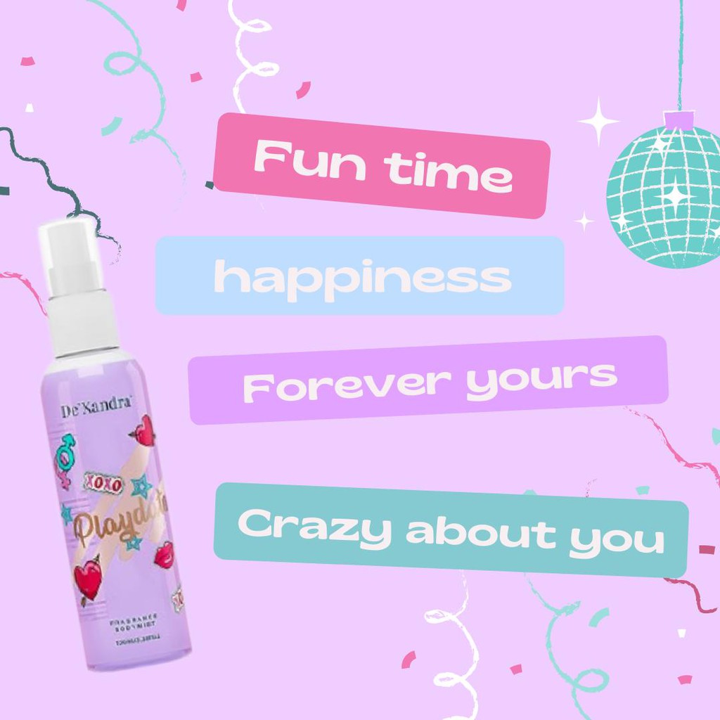 💯 ORI De'Xandra body mist / dexandra body spray / body mist 100ml ...