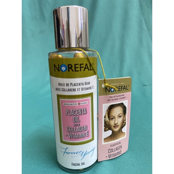 Norefal Placenta Oil with collagen + vitamin E Facial oil 90’s exp Dec ...