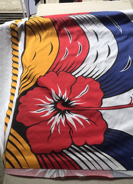 (meter)45” Kain banner bunga raya/ buat baju merdeka/Kain Bendera ...