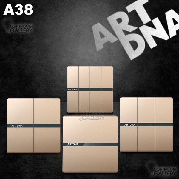ART DNA A38 Series Gold Colour Switches / ARTDNA Gold A38 Series ...