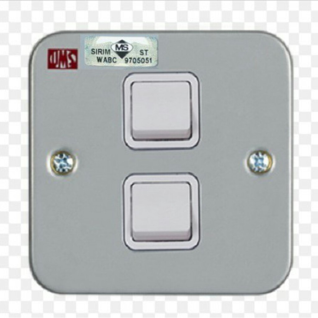 UMS METAL CLAD 2 GANG 1 WAY SWITCHED 221M-1W | Shopee Malaysia