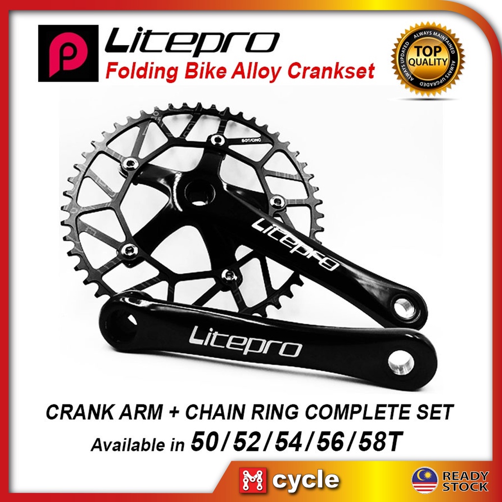 Litepro Ultralight Narrow Wide Hollow Chainring 130mm 50T 52T 54T 56T ...