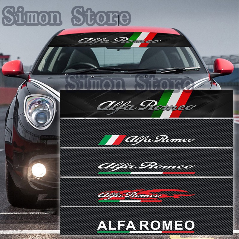 Car Front Windshield Reflective Sticker for Alfa Romeo 156 145 147 164 ...